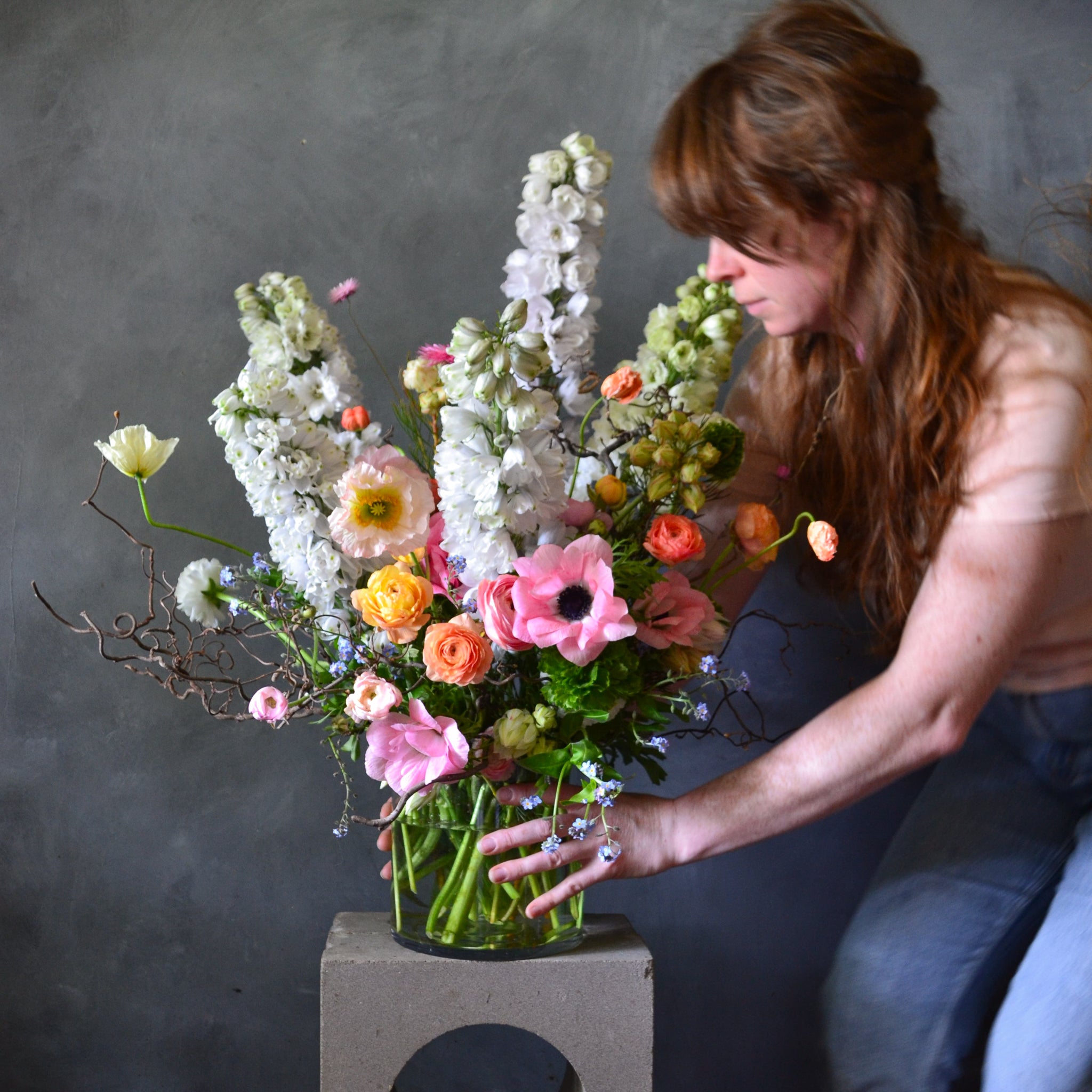 Pink Ice Vase Arrangement – BOTANY
